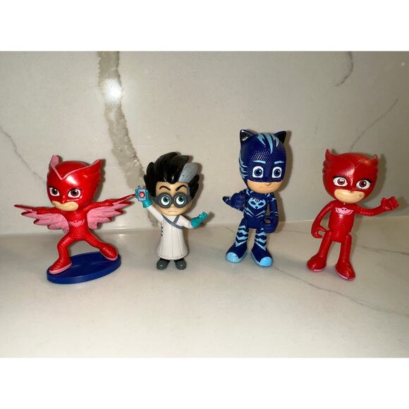 pj masks | Toys | Pj Mask Lot Of 4 Owlette Catboy And Romeo Evil ...